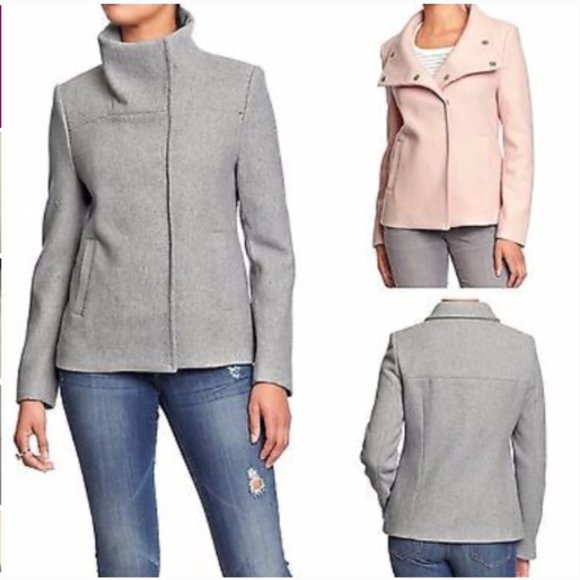 Old Navy | Jackets & Coats | Old Navy Funnel Neck Wool Jacket 65 | Poshmark